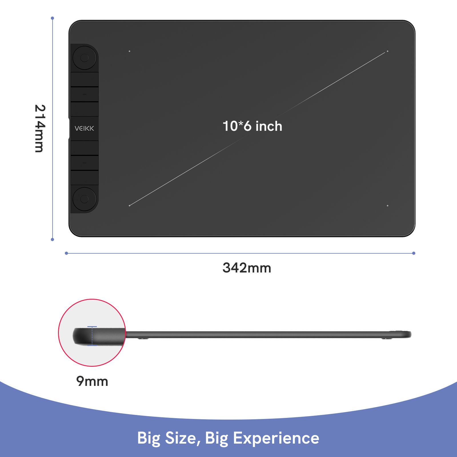 Veikk Creator Vk1060pro Pen Tablet And Drawing Tablets For Artists